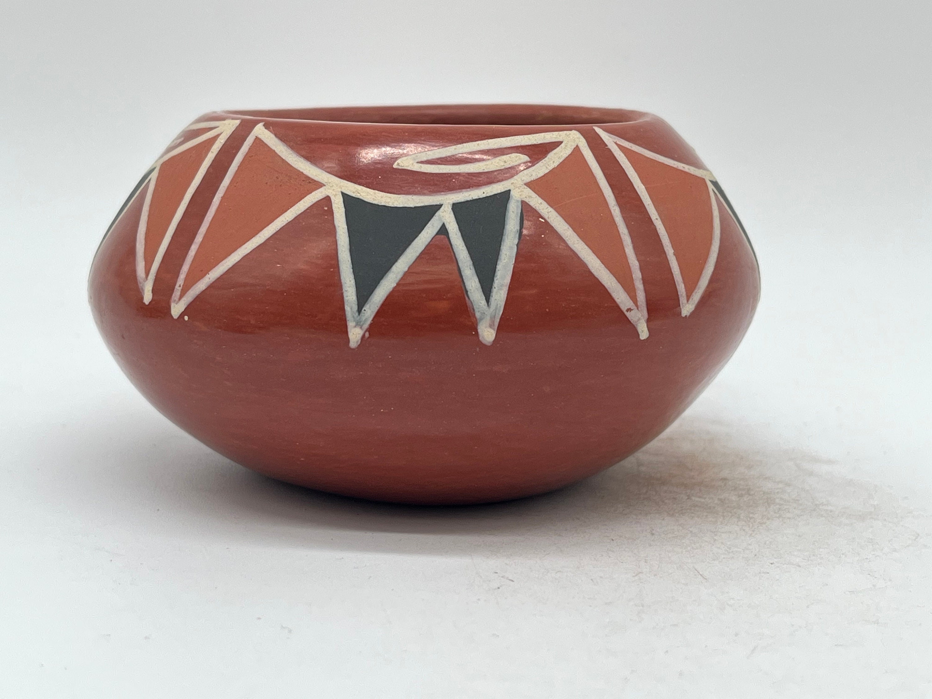 Native American Santa Clara Pottery Bowl Marie Askan - Etsy