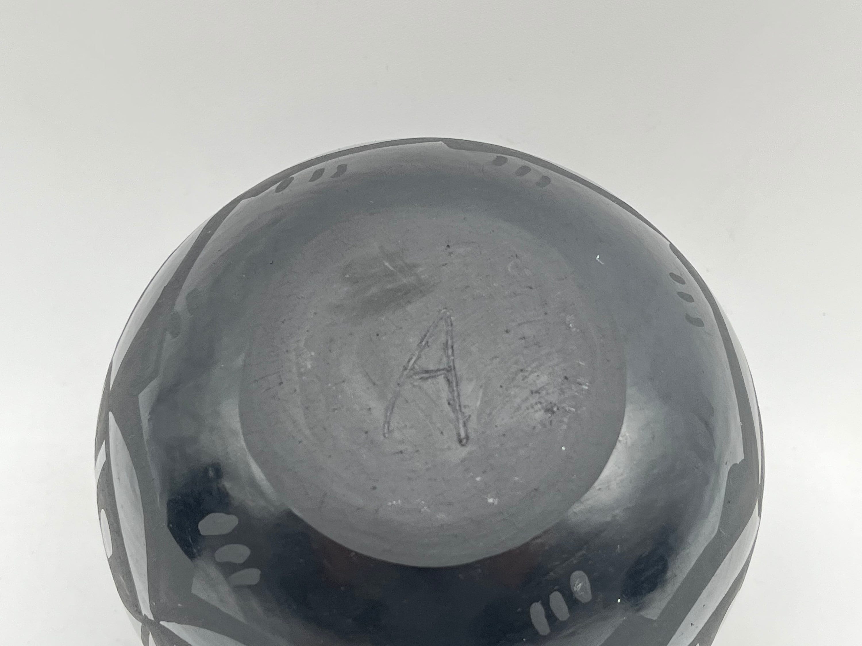 Native American Santa Clara Pottery Bowl Adelaide Sisneros - Etsy