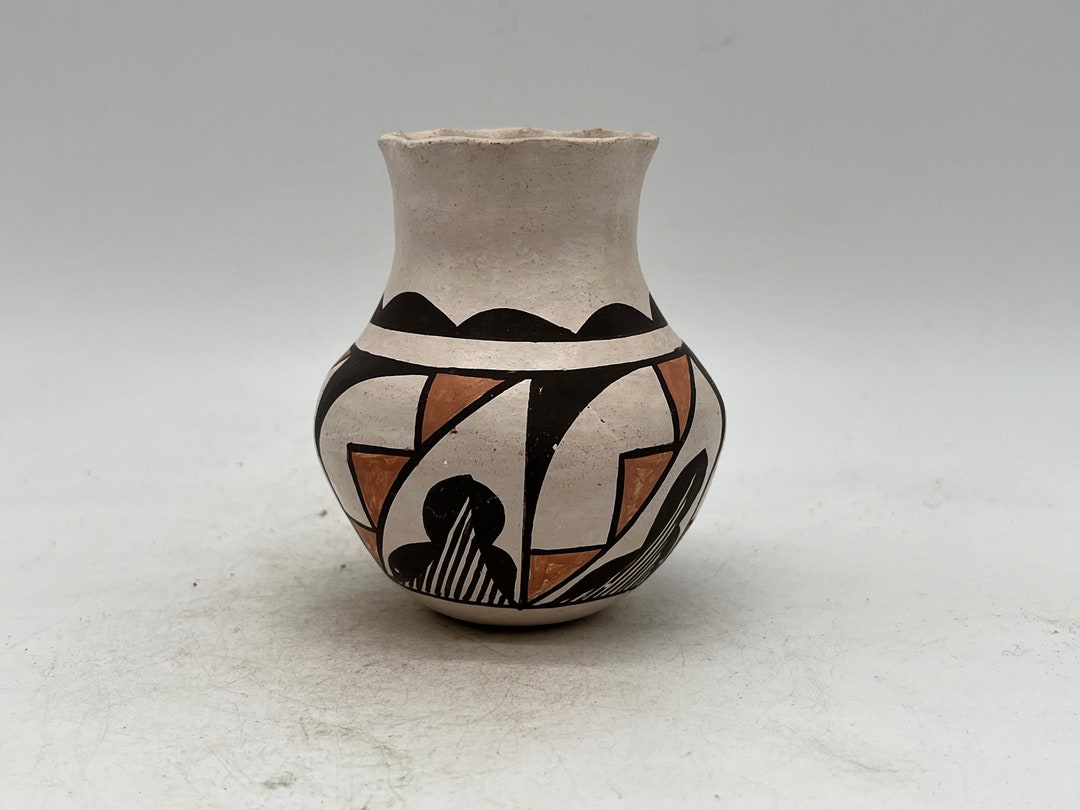 Vintage Native American Acoma Pottery Vase Signed Acoma N. Mex - Etsy