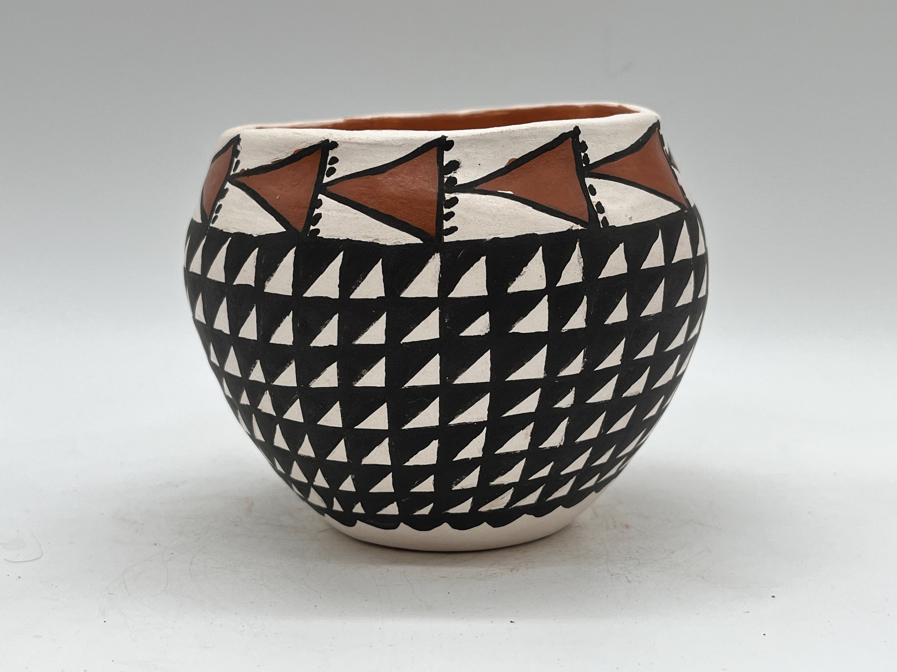 Native American Acoma Pottery Bowl Mildred Antonio - Etsy