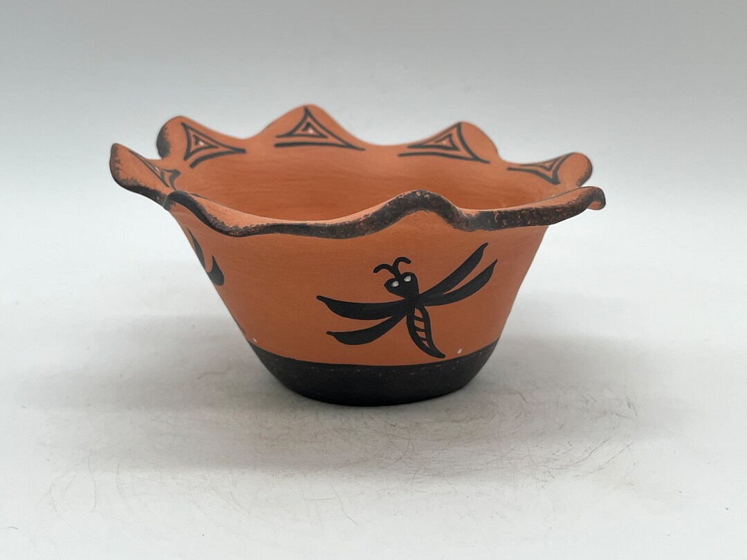 Native American Zuni Pottery Bowl Darla Westika - Etsy