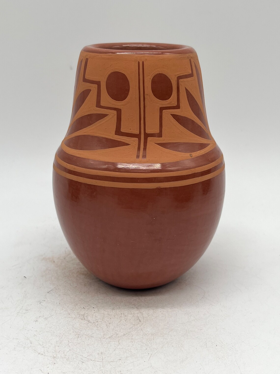Native American Santa Clara Pottery Bowl Jerry M. Sisneros - Etsy