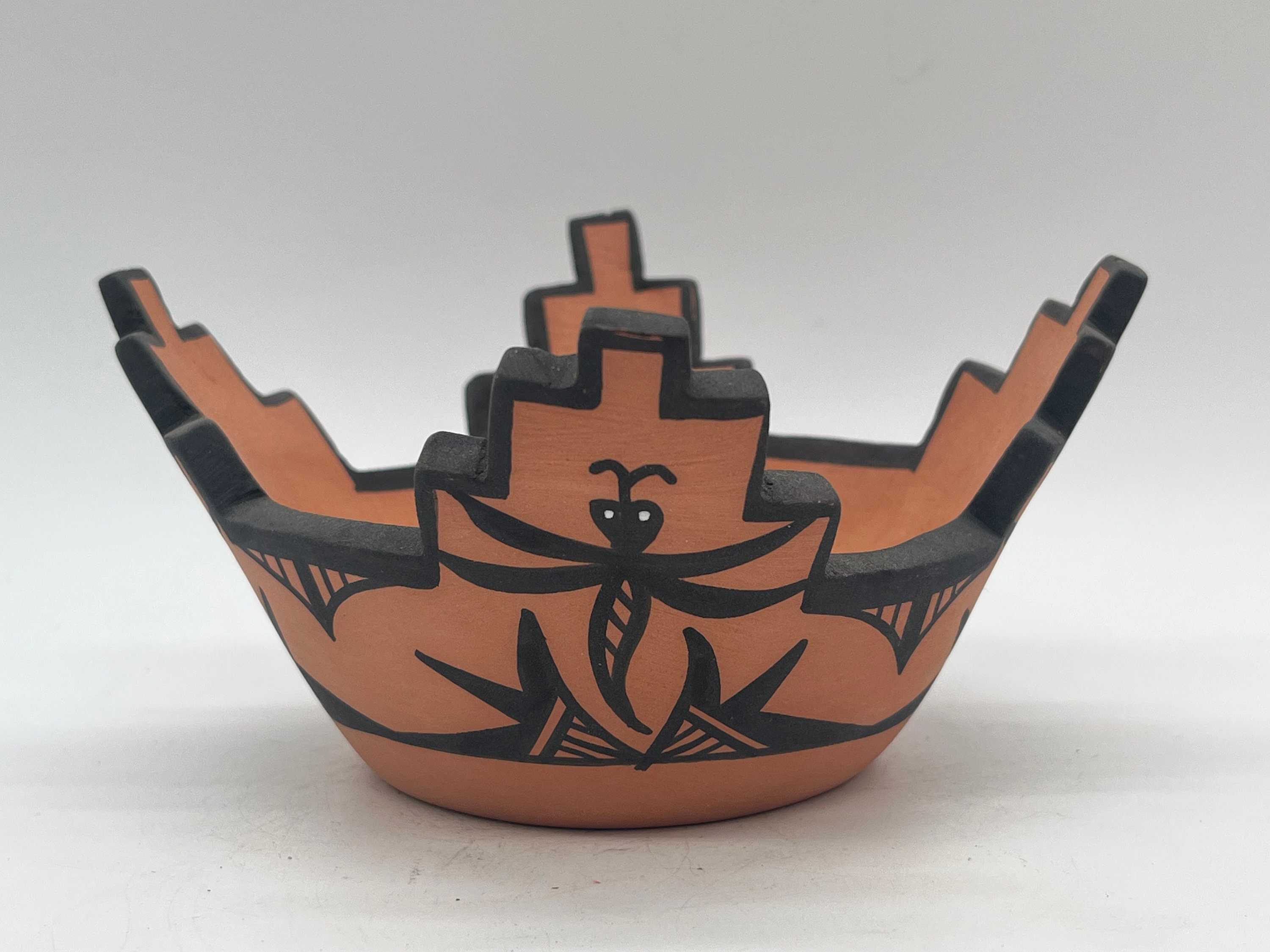 Native American Zuni Pottery Bowl Darla Westika - Etsy