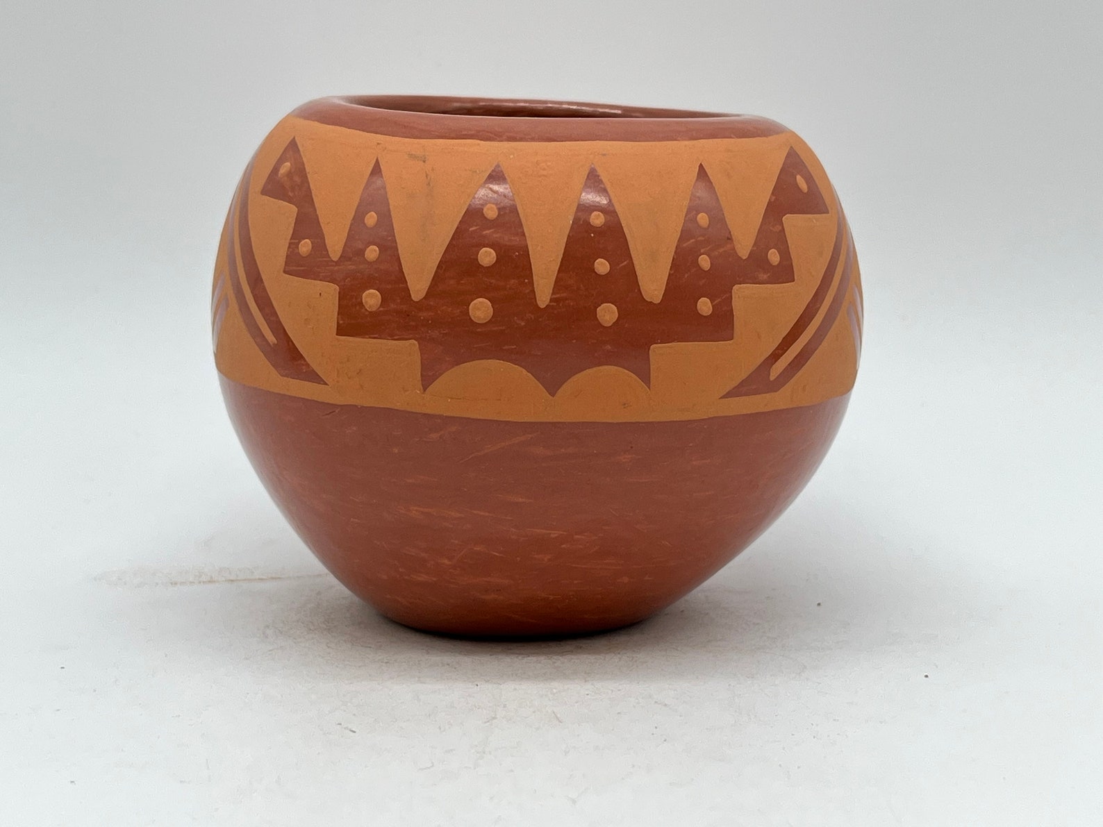 Native American Santa Clara Pottery Bowl Jerry M. Sisneros - Etsy