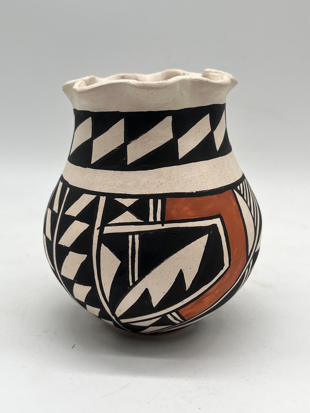 Native American Acoma Pottery Vase Joyce Leno - Etsy