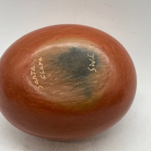 Native American Santa Clara Pottery Bowl Jerry M. Sisneros - Etsy