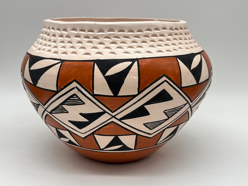 Native American Acoma Pottery Vase Beverly Davis Garcia - Etsy