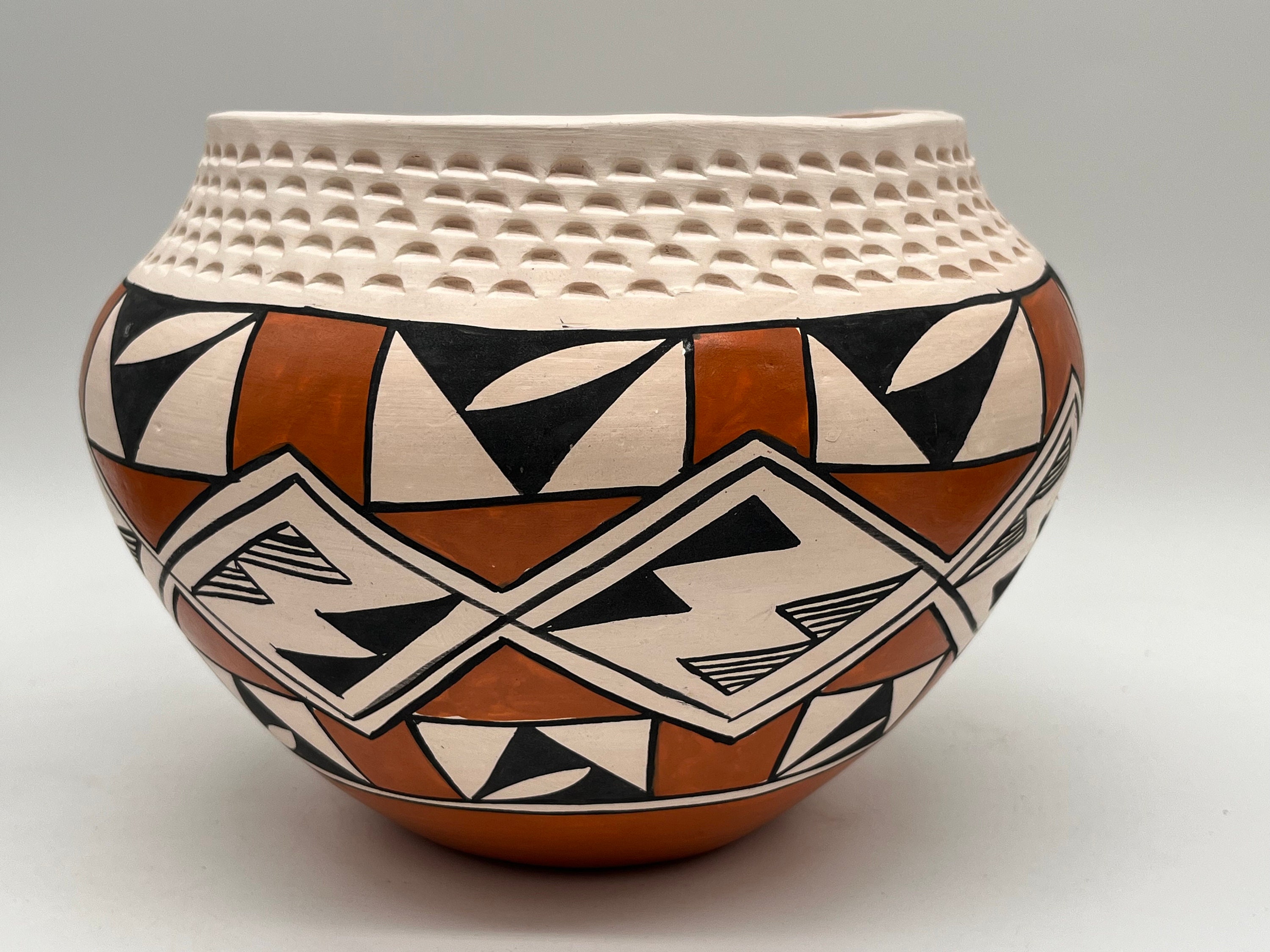 Native American Acoma Pottery Vase Beverly Davis Garcia - Etsy