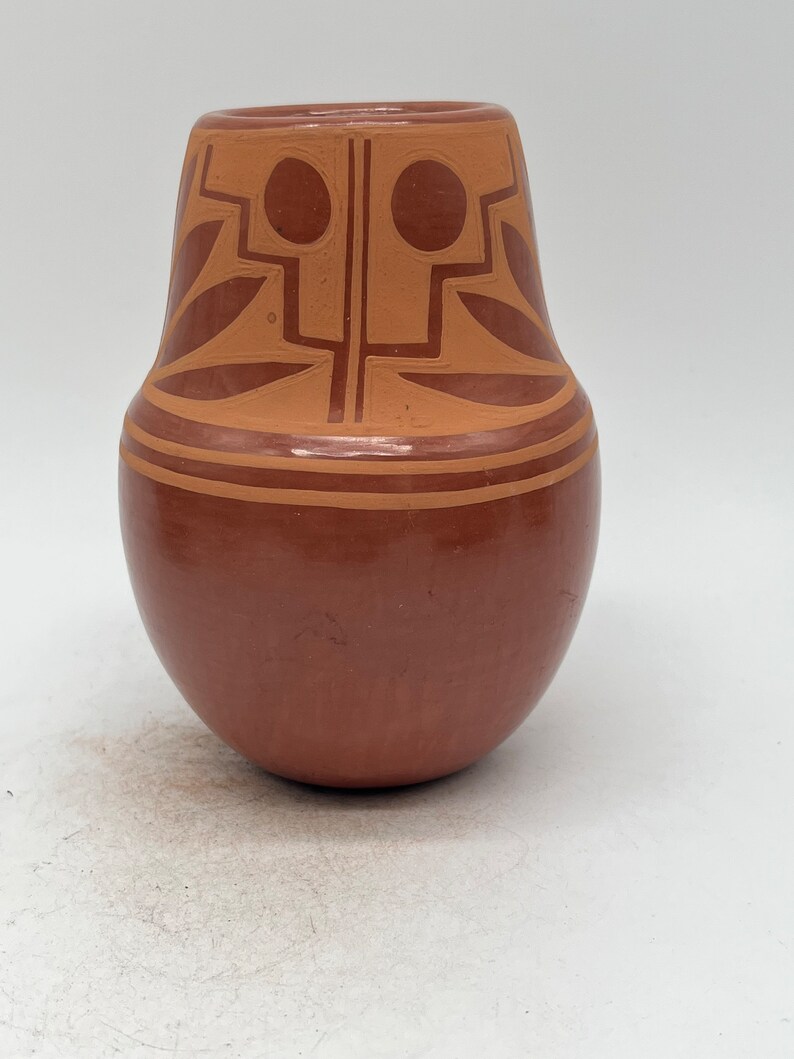 Native American Santa Clara Pottery Bowl Jerry M. Sisneros - Etsy