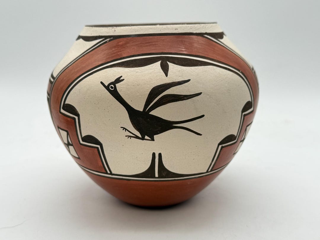 Vintage Native American Zia Pottery Vase Helen Gachupin - Etsy