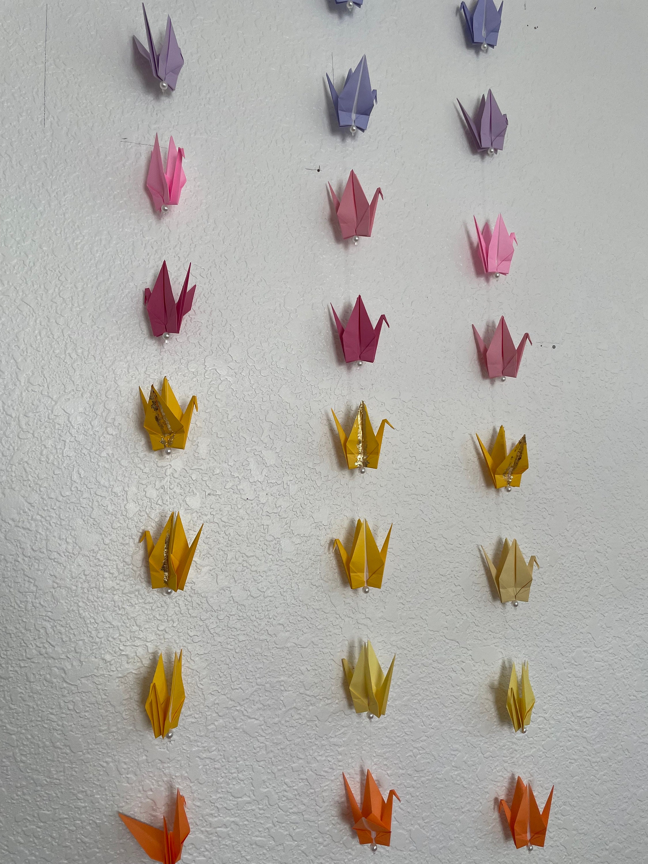 Custom Rainbow Origami Garland - Etsy