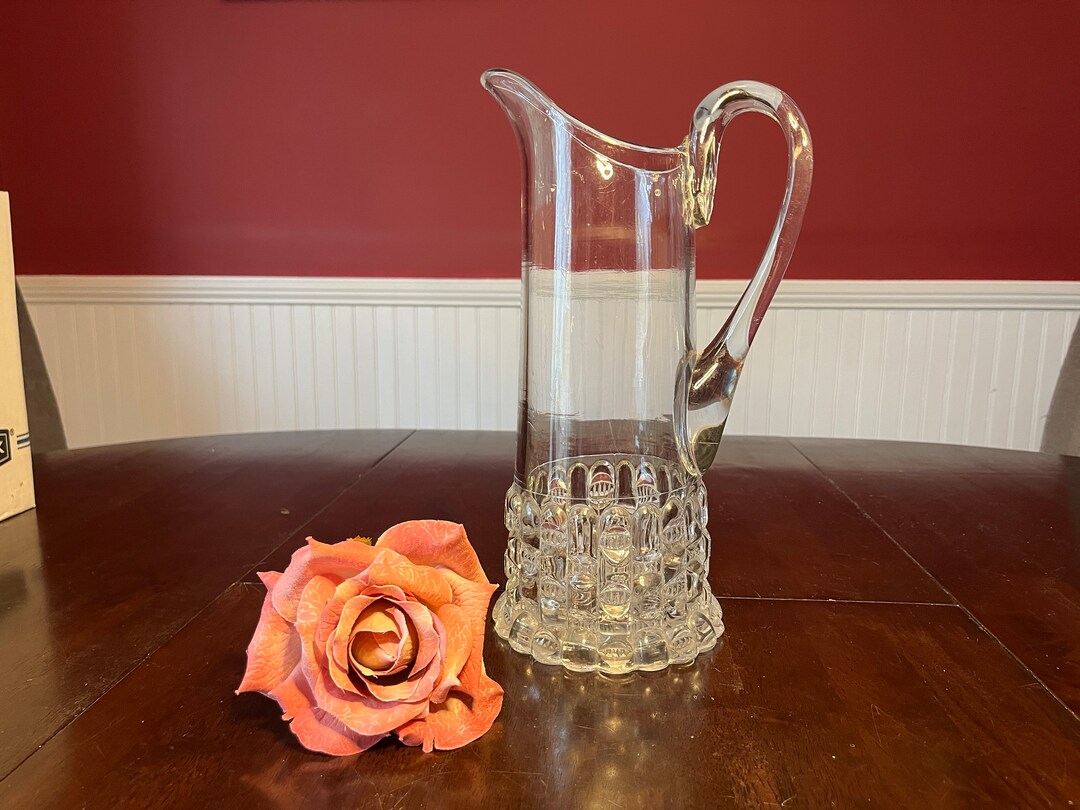 Bryce Higbee Early Ethol Cut Log Cats Eye & Block Pattern Glass Tankard ...