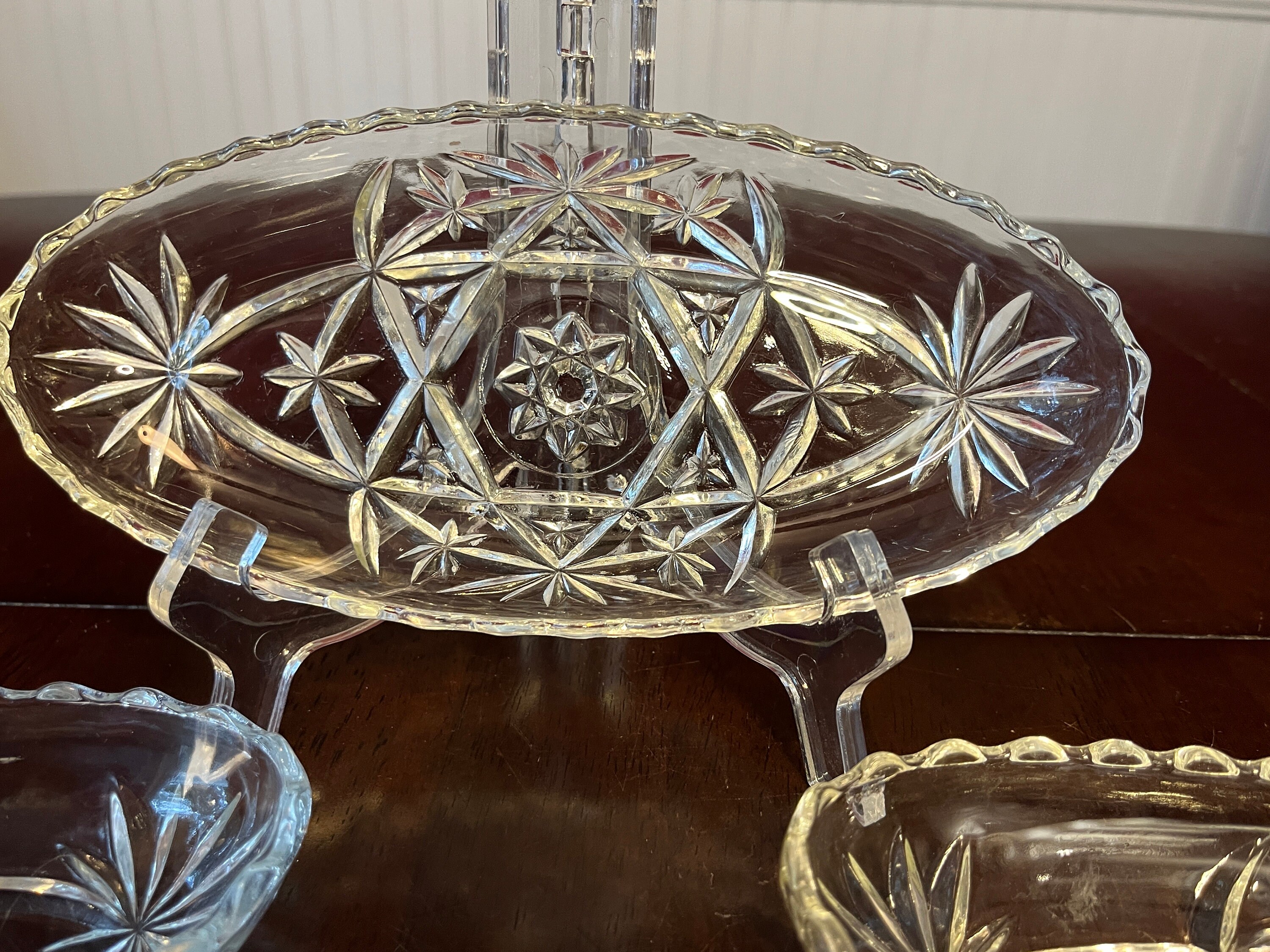 6 Early American Prescut EAPC Oval Pickle Dishes Aka Relish, Corn-on ...