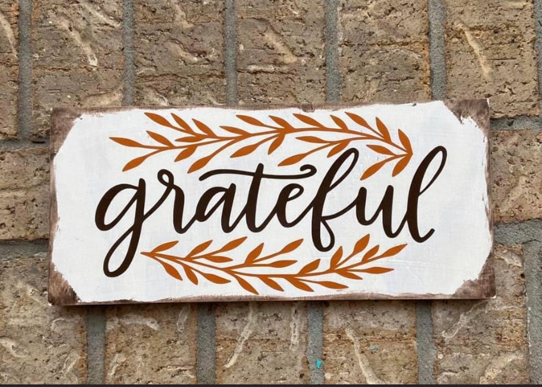 Grateful Sign - Etsy