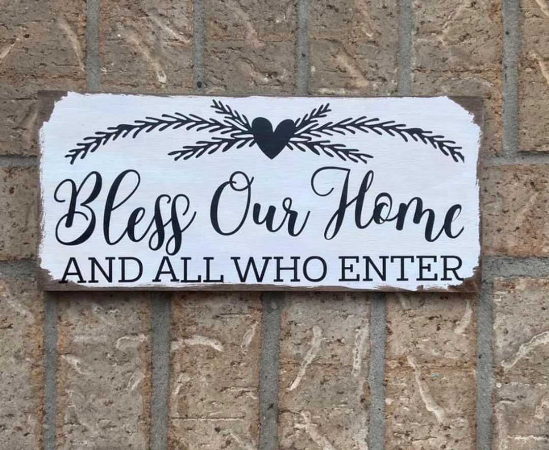 Bless Our Home Sign - Etsy