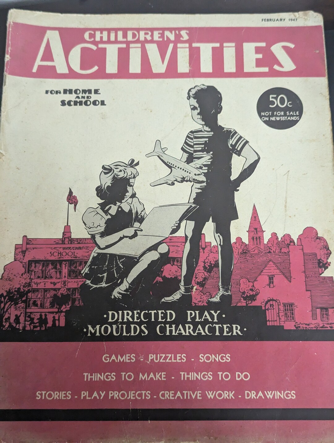 Vintage 1947 Children's Activities Book - Etsy