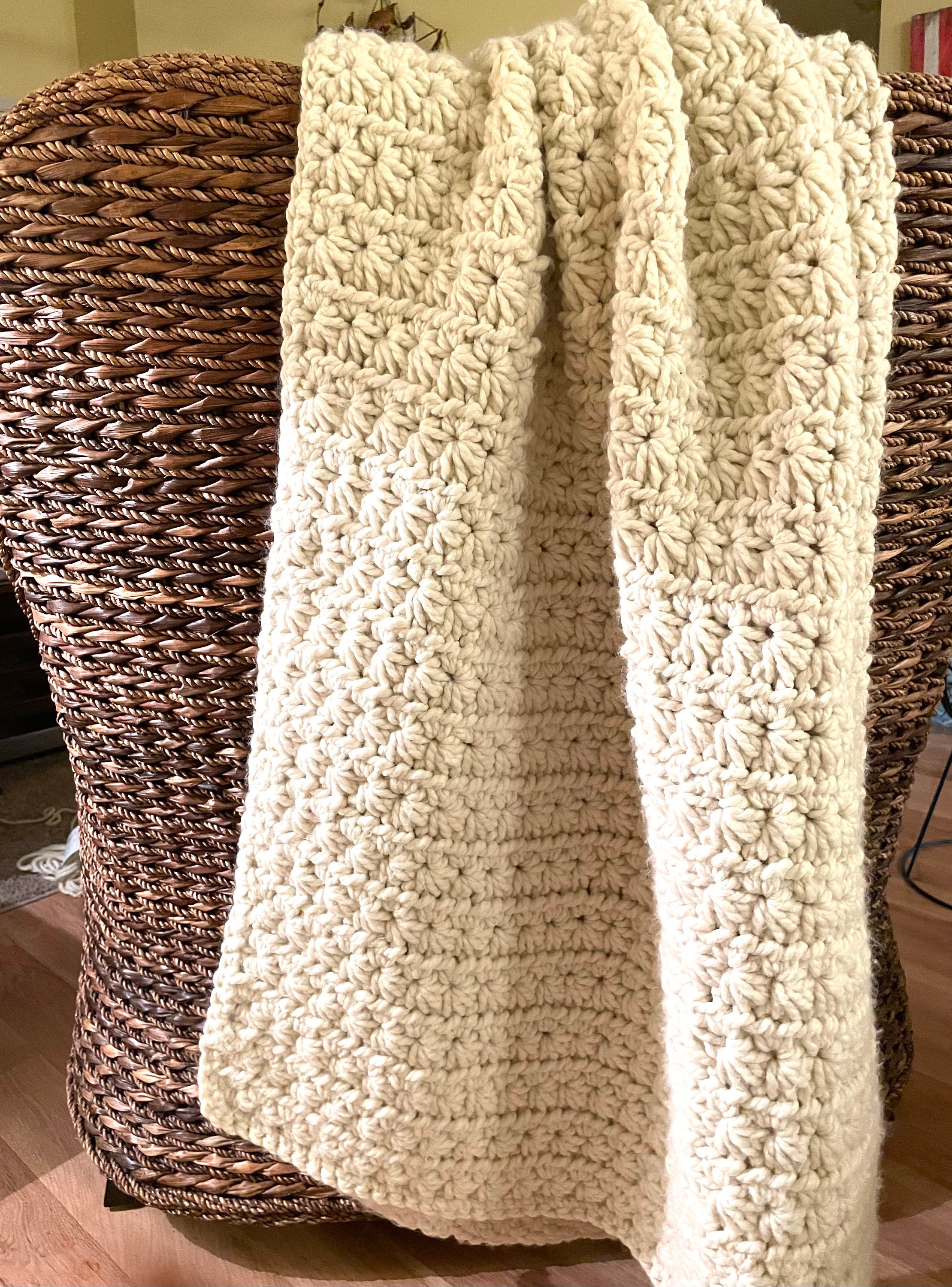 Chunky Star Blanket Crochet Pattern - Easy & Quick - Etsy