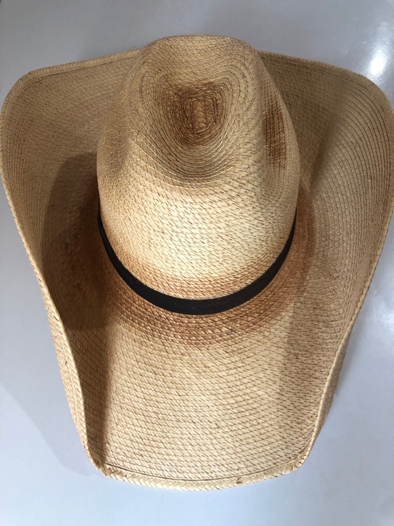 Authentic Palm Leaf Cowboy Hat - Etsy