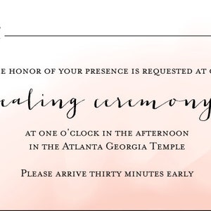Coral Watercolor Wedding Invitation Suite Script Font Wedding - Etsy