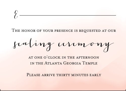 Coral Watercolor Wedding Invitation Suite Script Font Wedding - Etsy