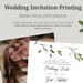 Coral Watercolor Wedding Invitation Suite Script Font Wedding - Etsy