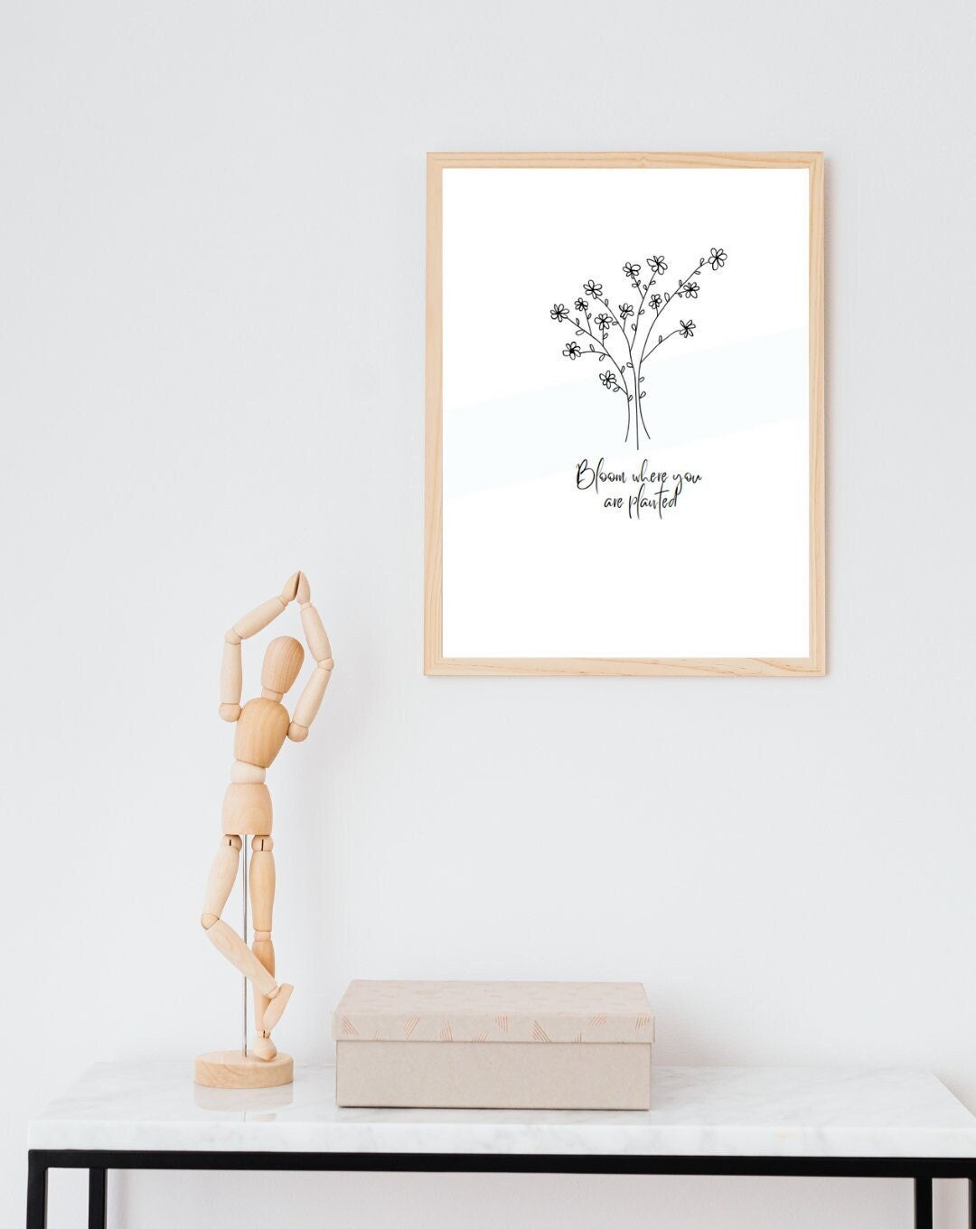 Simple Line Boho Digital Printable Artwork, Outline Print, Downloadable ...