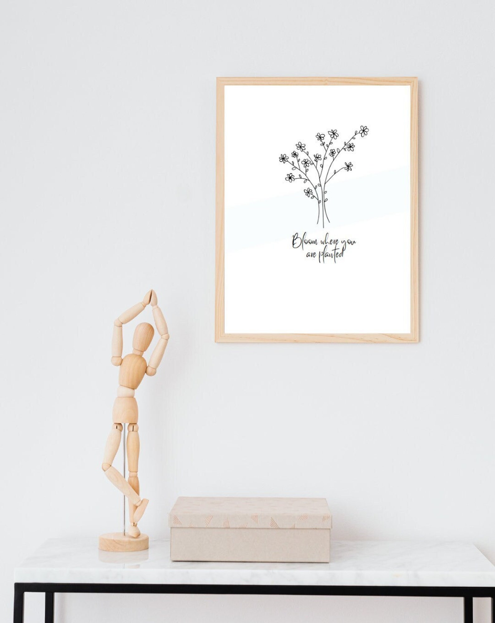 Simple Line Boho Digital Printable Artwork, Outline Print, Downloadable ...