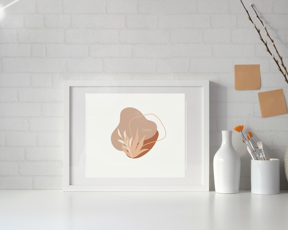 Boho Simplistic Digital Printable Artwork, Downloadable Art, PRINTABLE ...