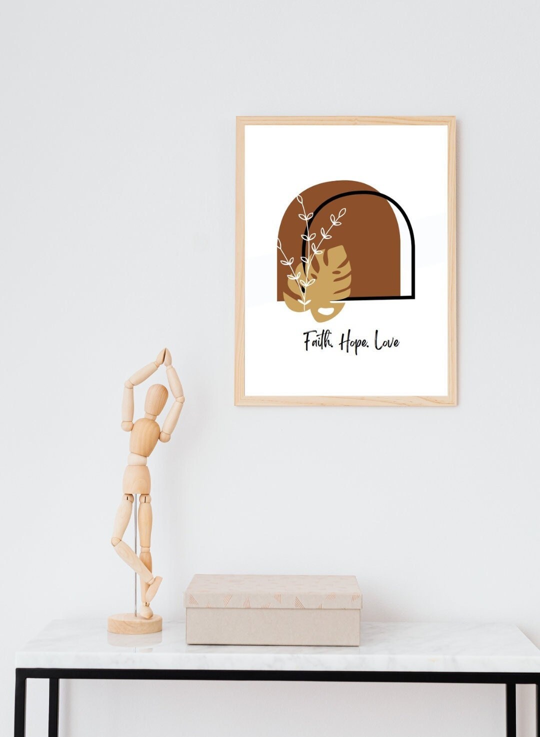 Simple Boho Christian Digital Printable Artwork, Downloadable Artwork ...