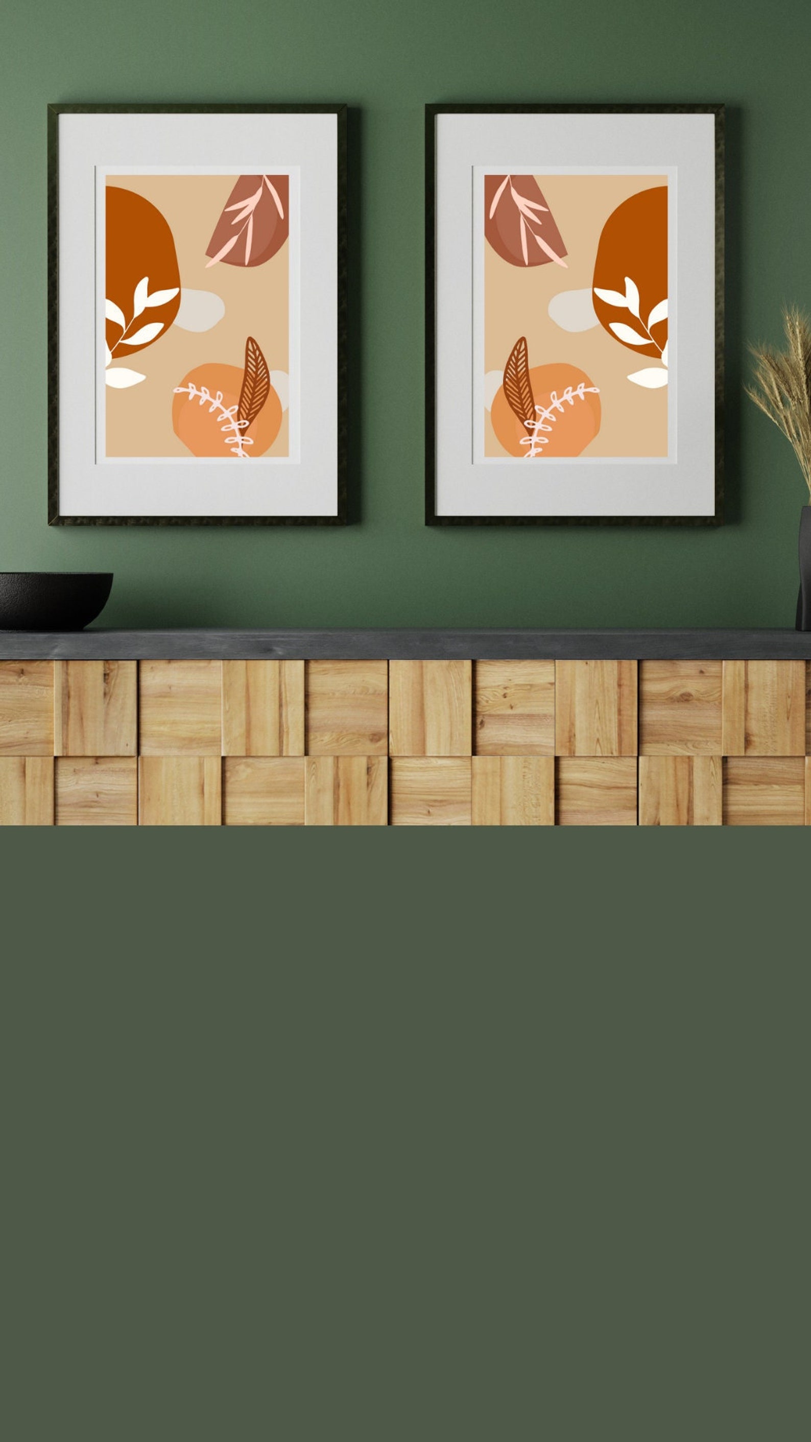 Boho Floral Art Print, Simplistic Design (digital Download) - Etsy