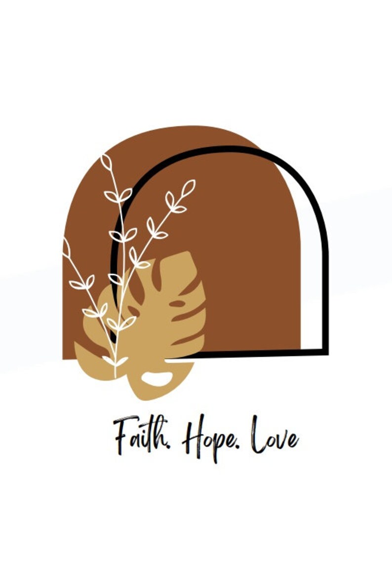 Simple Boho Christian Digital Printable Artwork, Downloadable Artwork ...