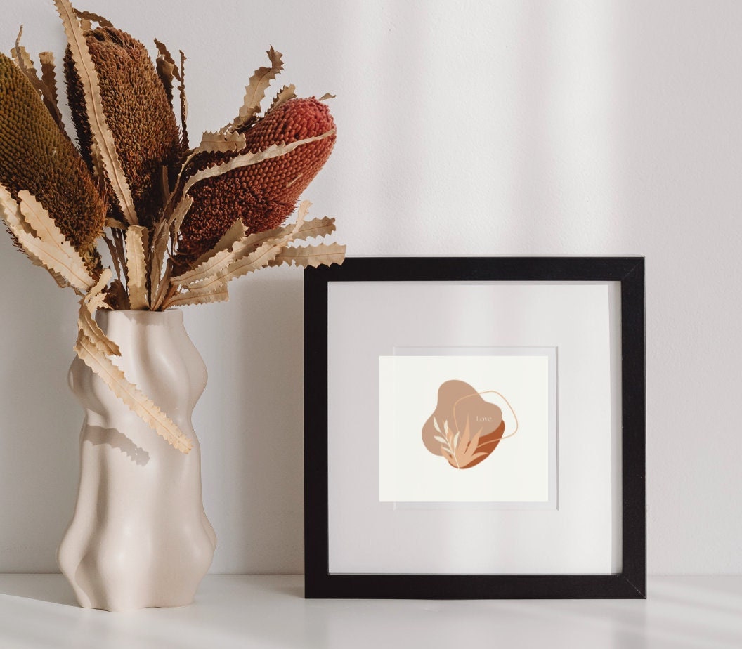 Boho Simplistic Digital Printable Artwork, Downloadable Art, PRINTABLE ...