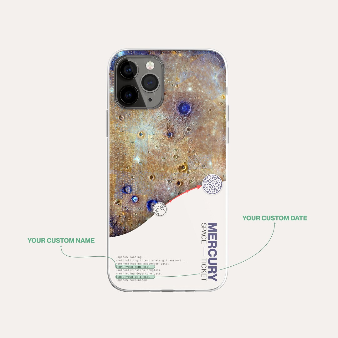 Mercury Space Ticket Phone Case: Custom Interplanetary Design - Etsy