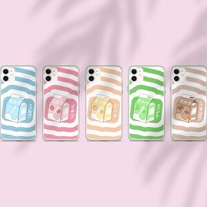 Aesthetic Japanese Milk Phone Case - Kawaii Phone Case - Flexible ...