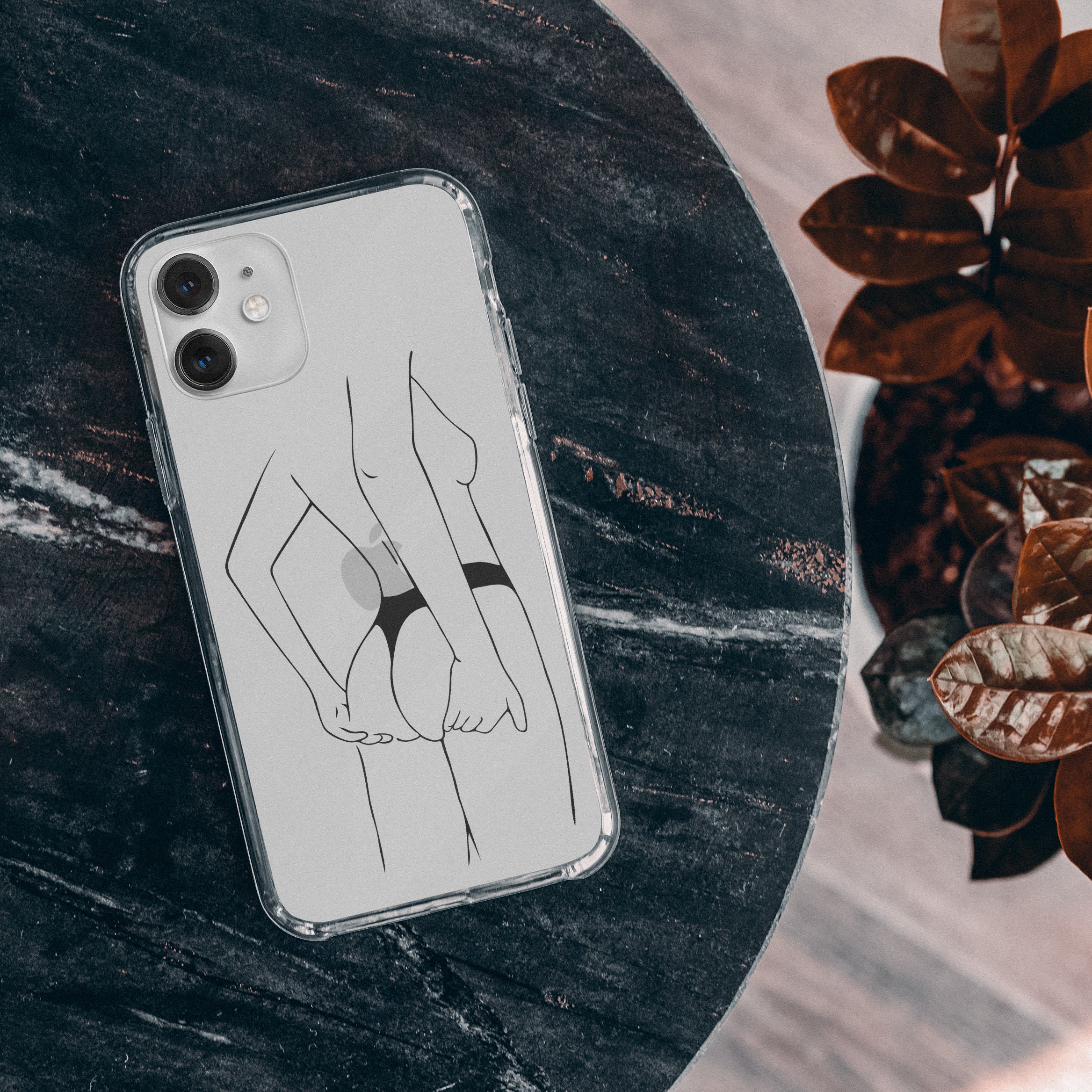 Female Booty Line Art Clear Phone Case - Color Options - Women Feminist ...