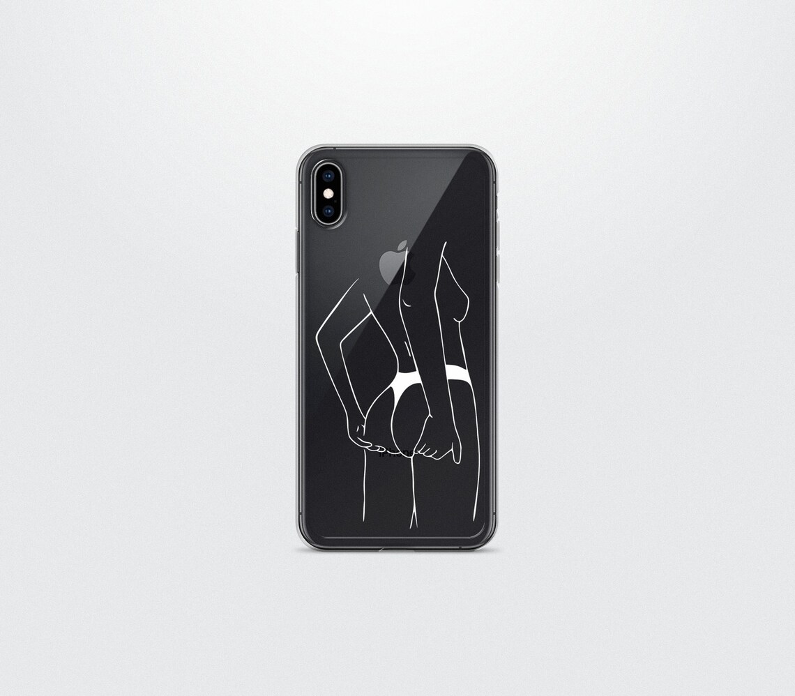 Female Booty Line Art Clear Phone Case - Color Options - Women Feminist ...