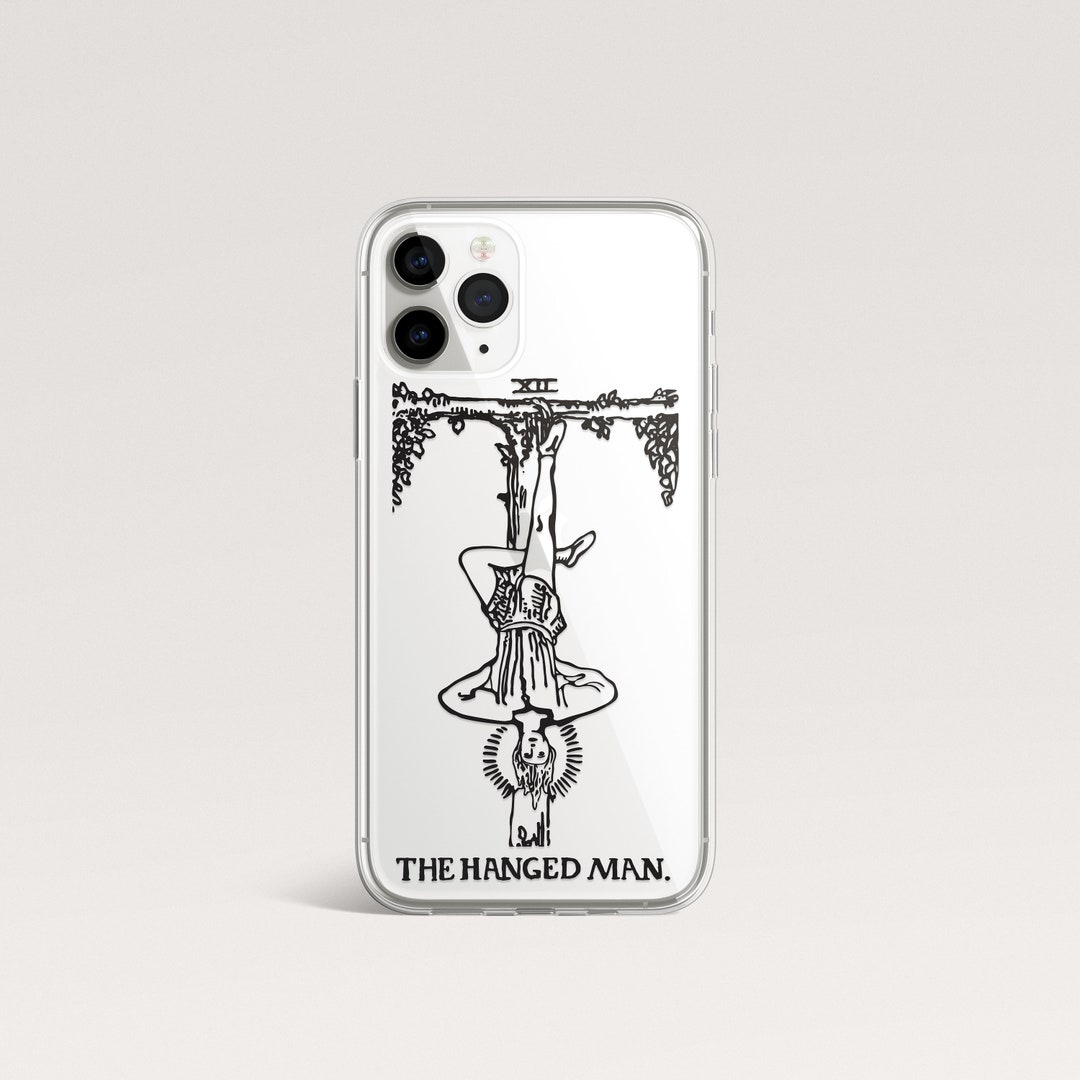 The Hanged Man Tarot Card Phone Case - Tarot Card Mystic - Clear Phone ...
