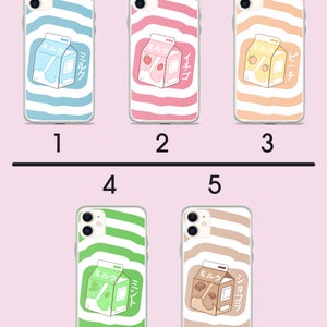 Aesthetic Japanese Milk Phone Case - Kawaii Phone Case - Flexible ...