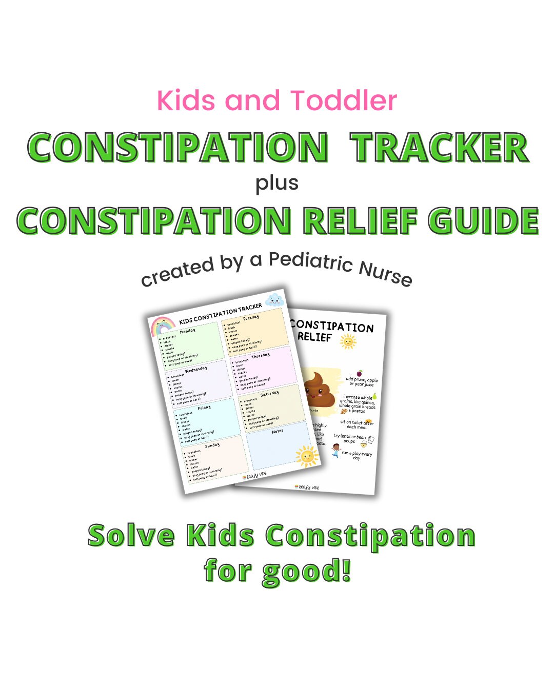 Kids & Toddler Constipation Tracker and Relief Tool - Etsy