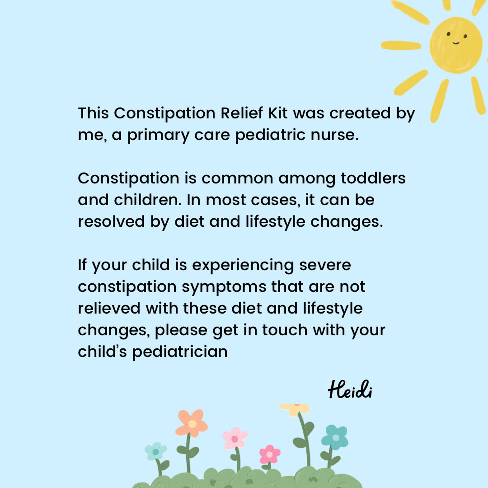 Constipation Pooping Relief Kit & Tracker Chart Toddler Preschool ...