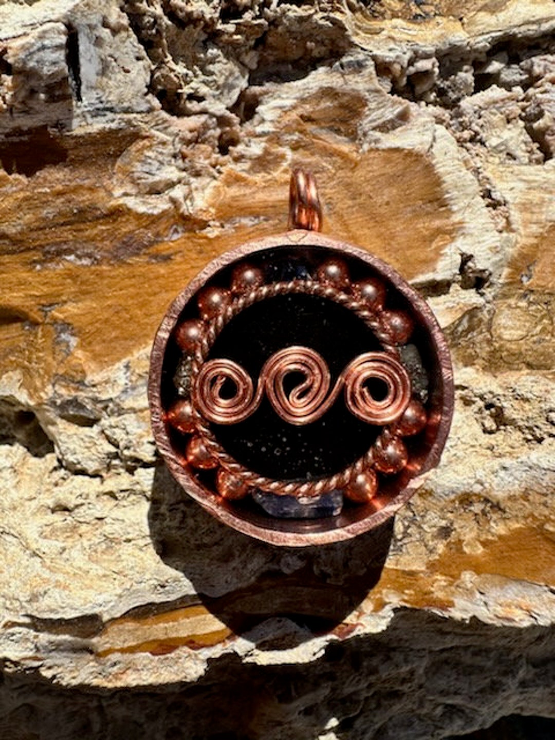 Anuket's Awesome Aether & Herkimer Diamond Double Sided Copper Orgone ...