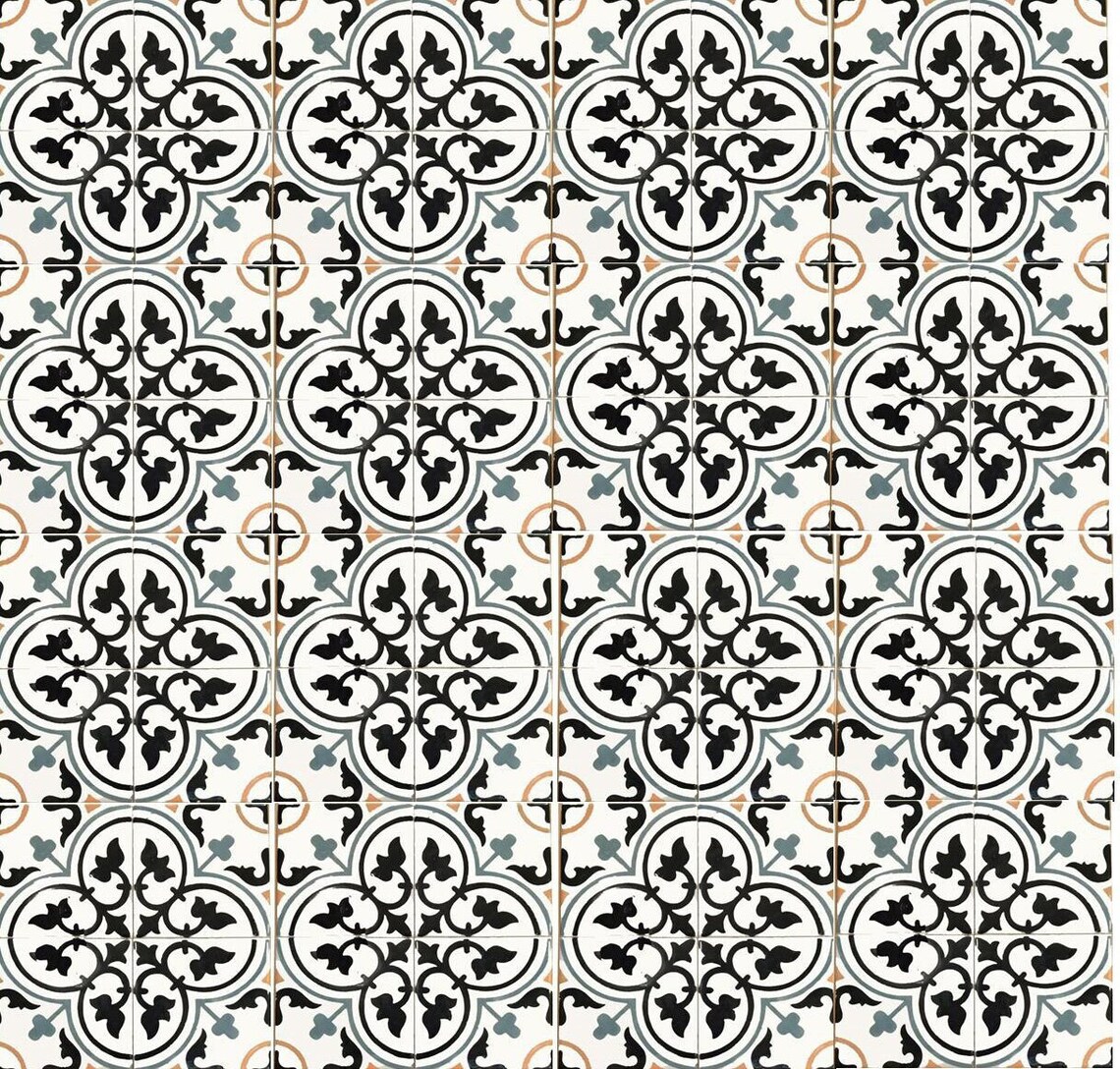 Tiles Hand Painted, 15x15cm. Pack 4 Tiles. . for Exterior or Interior ...