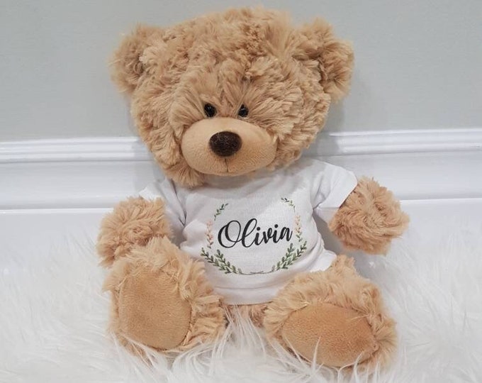 Personalized Teddy Bear Custom Teddy Bear Gift for Newborn - Etsy