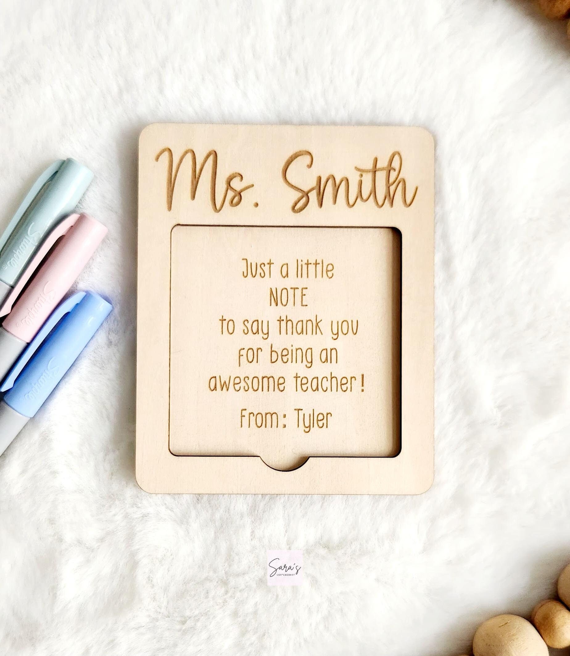 Personalized Teacher Post It Holder 20 Free Printable Teacher ...