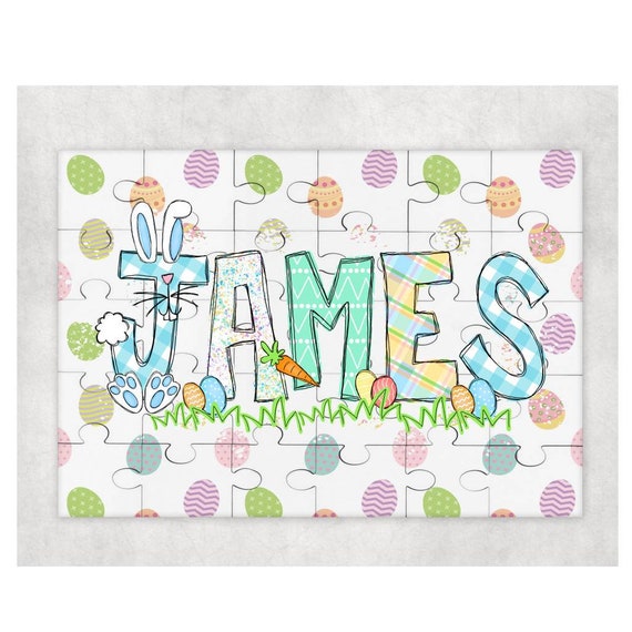 Personalized Easter Puzzle Gift for Kids First Easter Gift | Etsy