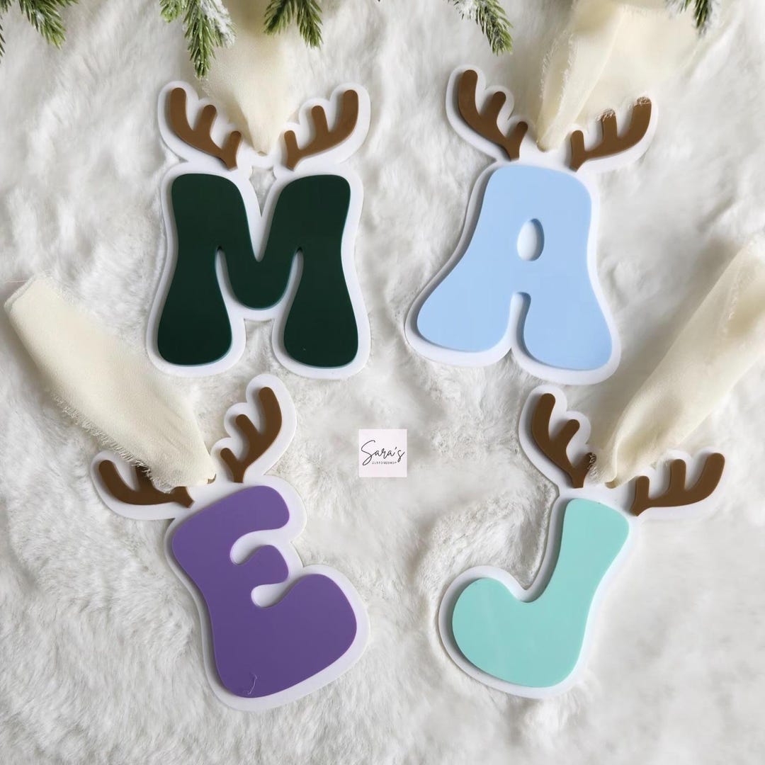 Personalized Christmas Stocking Tag, Christmas Ornament With Name ...