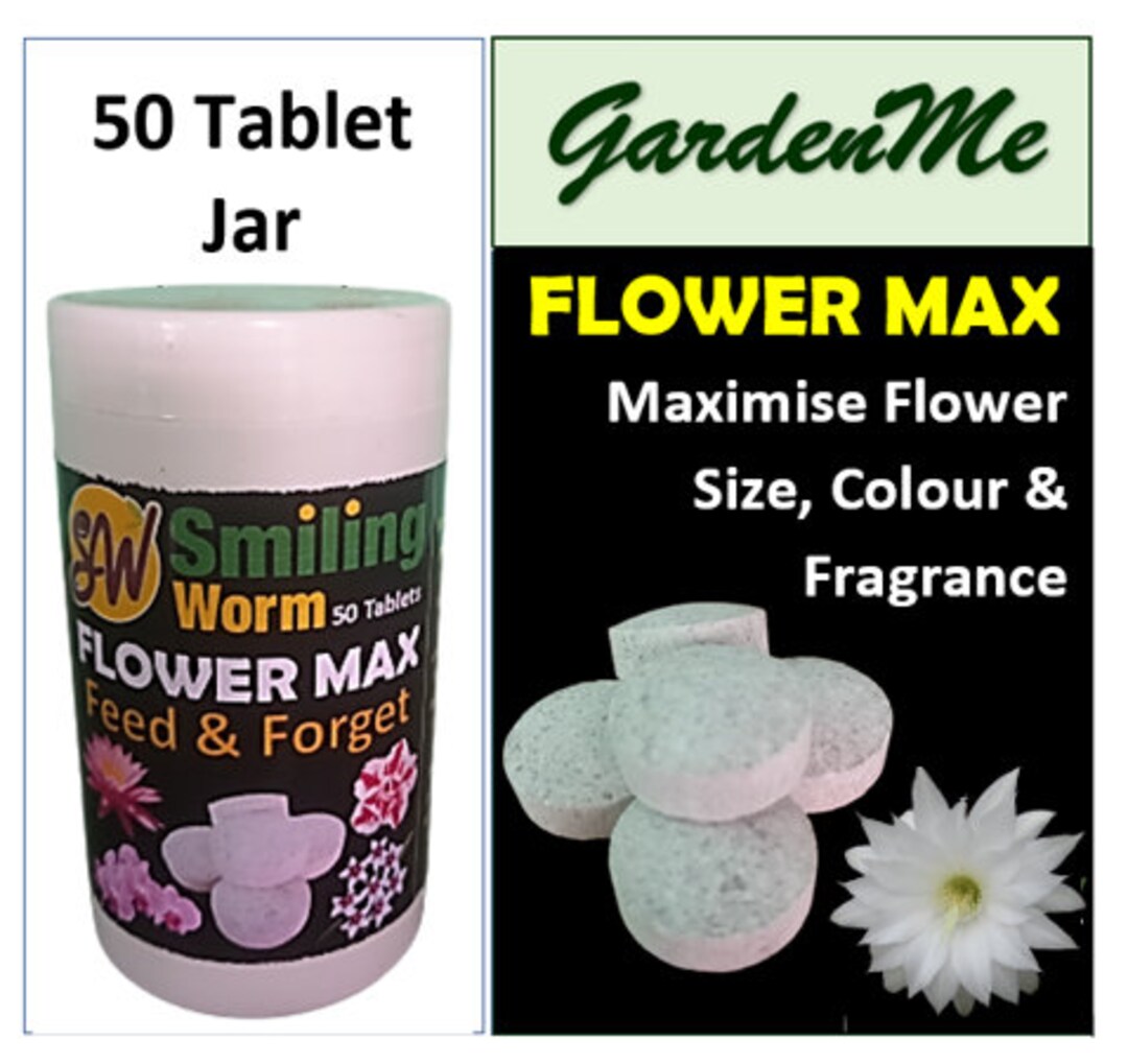 Gardenme: Flower Max NPK 9-23-20 Plant Food Plant Fertilizer 30-40 Day Tablets for Cactus and ...