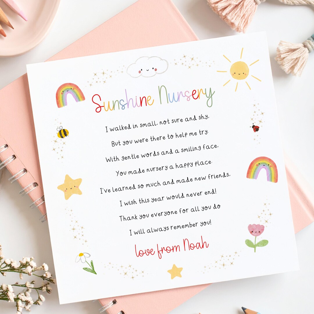 Personalised Teacher Teaching Assistant Nursery Pre School Key Worker ...
