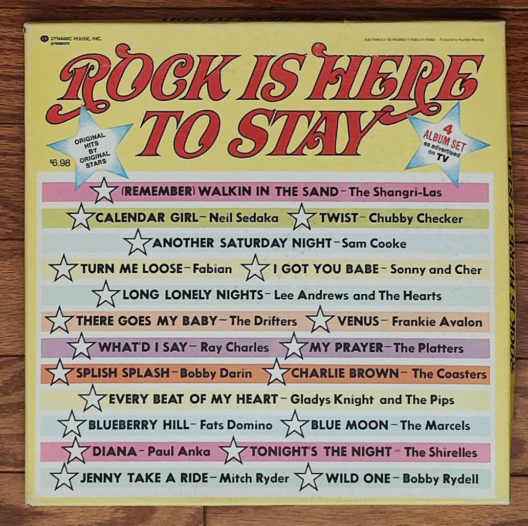 1974 Rock is Here to Stay Vinyl Compilation Album 4 Record Box Set - Etsy