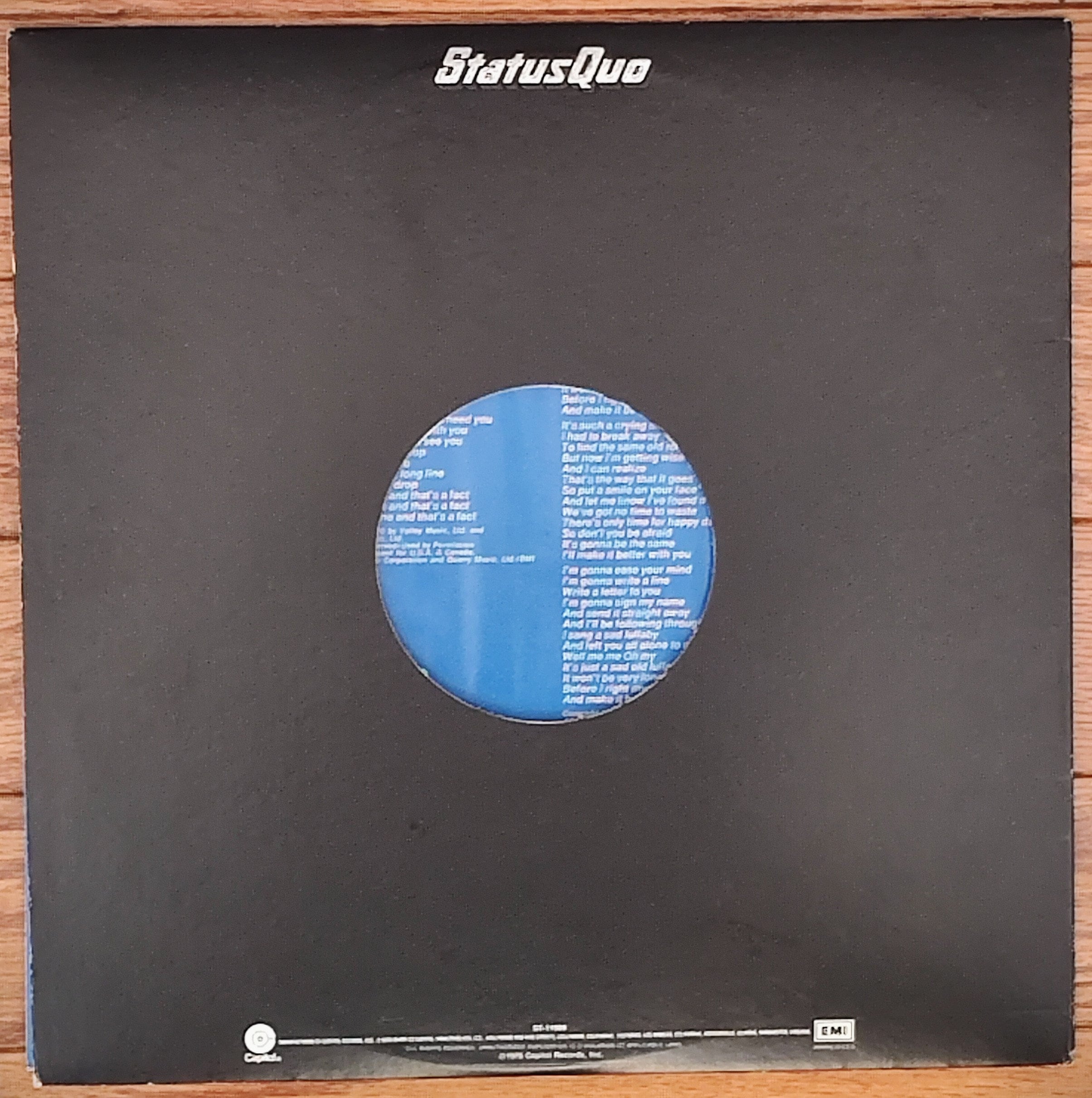 Status Quo - Status Quo - 1976 Vinyl Album - Rare British Import With ...